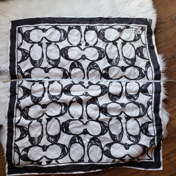 Coach | Accessories | Authentic Coach Signature Silk Scarf | Poshmark